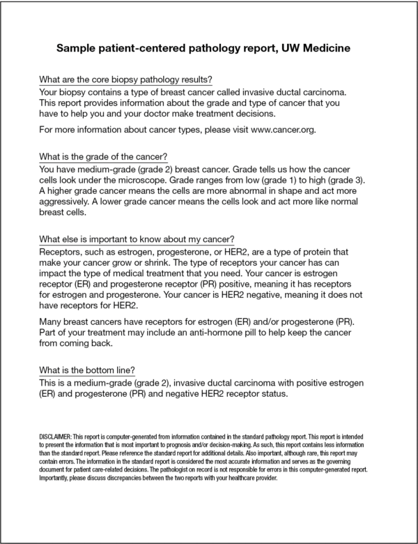 For patients, demystifying pathology reports - CAP TODAY